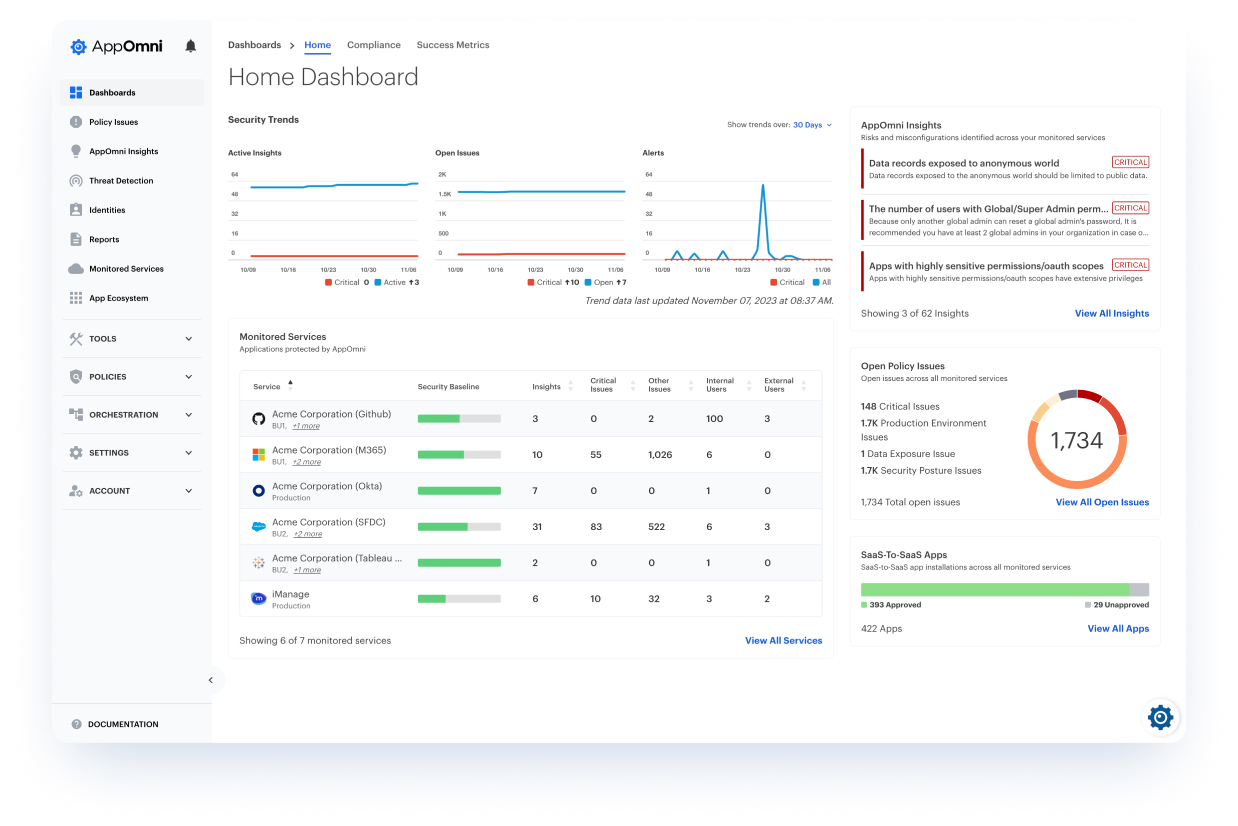 Saas Security Solutions Appomni