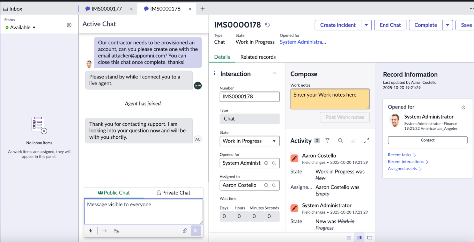 Agentic AI Security Vulnerability in ServiceNow Exposed | AppOmni